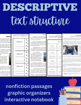 Descriptive Text Structure Passages For Grades By Lil Fit Teacher