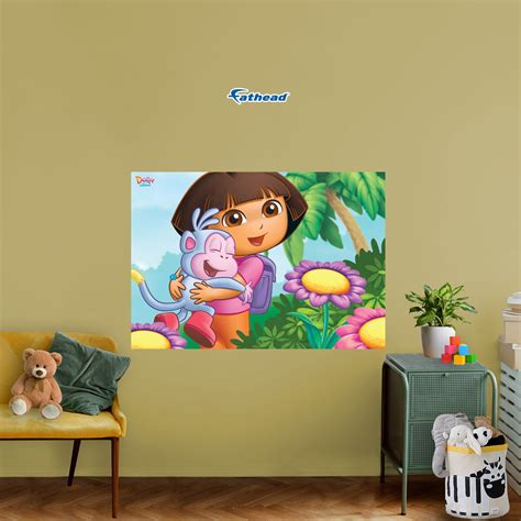 Dora The Explorer Dora And Boots Poster Nickelodeon Removable