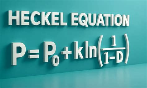 Heckel Equation Purpose Equation And Interpretation