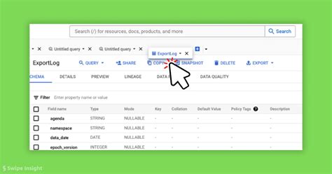bigquery now allows drag and drop tabs
