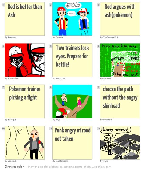Red Is Better Than Ash Drawception