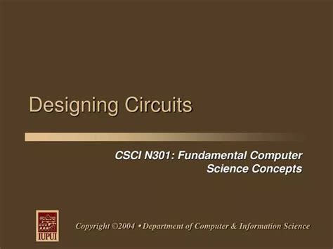 PPT Designing Circuits PowerPoint Presentation Free Download ID