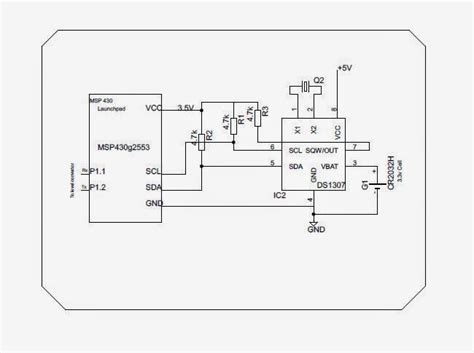 embedded eye msp430g2553 interfacing with ds1307