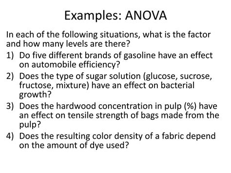 Ppt Chapter 14 One Way Analysis Of Variance Anova Powerpoint