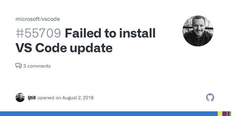 Failed To Install Vs Code Update Issue Microsoft Vscode Github