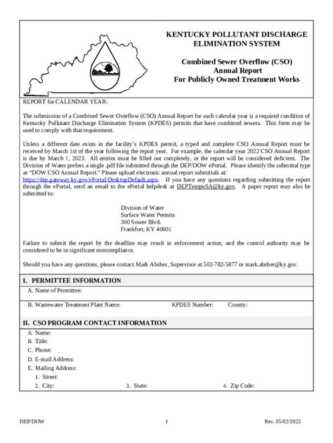 CSO Annual Report Template Eec Ky Doc Template PdfFiller