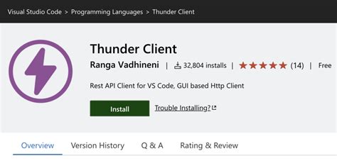 Vs Code ลองใช้งาน Thunder Client Rest Client For Testing