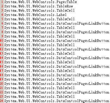 NET碎碎念 Gridview分頁顯示效果