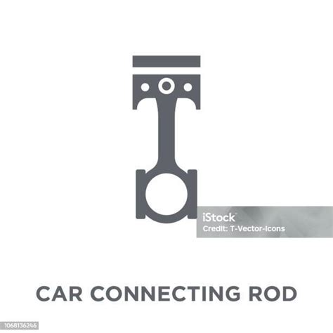 자동차 부품 컬렉션에서 자동차 커넥팅 로드 아이콘입니다 강철에 대한 스톡 벡터 아트 및 기타 이미지 강철 금속 기어 기계 부분 Istock