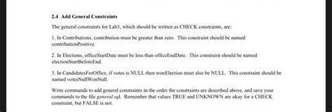 Solved Drop Schema Lab3 Cascade Create Schewa Lab3