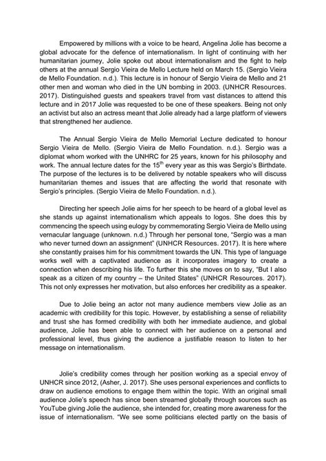 Kcb103 Written Rhetorical Analysis Ccb203 Strategic Speech Communication Qut Thinkswap