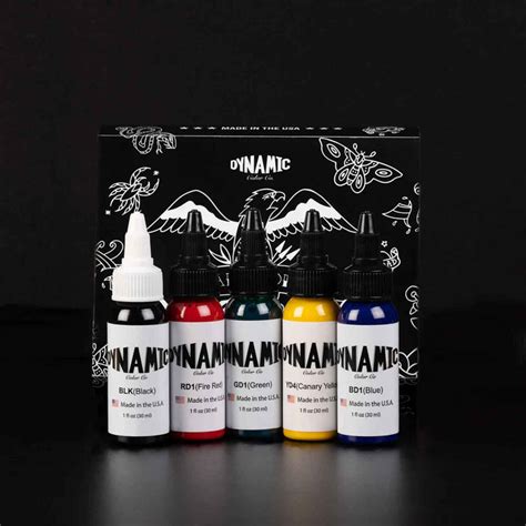 Dynamic Ink Traditional Set 1oz Element Tattoo Supply