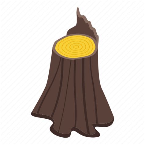 Trunk Tree Isometric Icon Download On Iconfinder