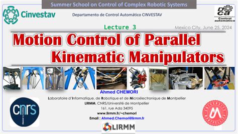 Pdf Motion Control Of Parallel Kinematic Manipulators