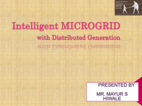 Intelligent Microgrid And Distributed Generations Ppt Pptx Gas And