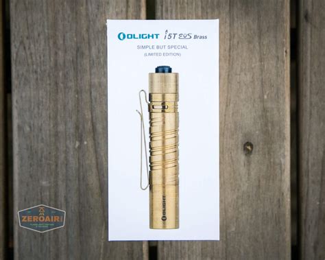 Olight I5t Eos Brass Flashlight Review Zeroair Reviews