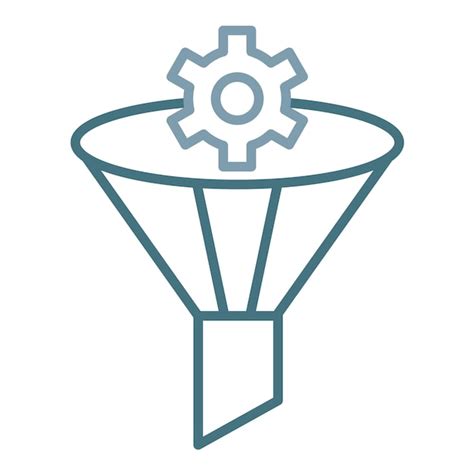premium vector funnel flat illustration