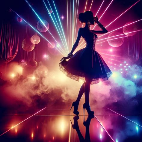 Premium Photo Beautiful Woman Dancing In A Nightclub