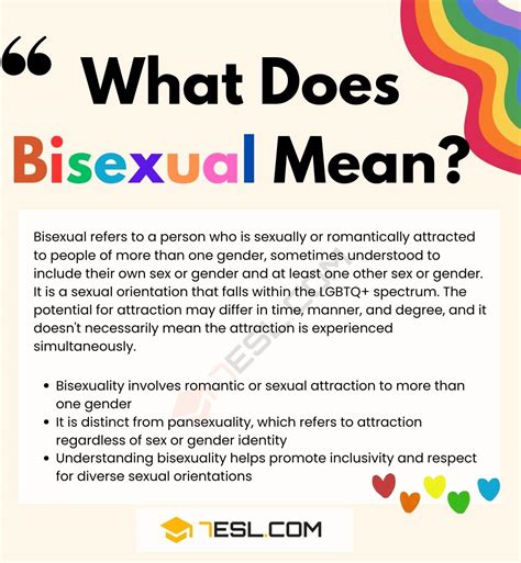 What Does The Term Bisexual Mean • 7esl