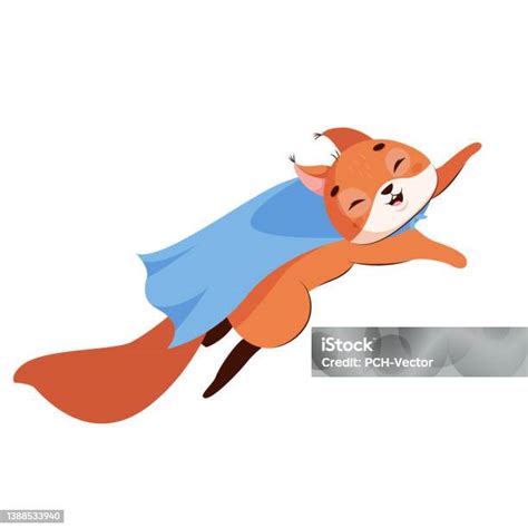 슈퍼 히어로 케이프 플라잉 만화 벡터 일러스트와 다람쥐 다람쥐에 대한 스톡 벡터 아트 및 기타 이미지 다람쥐 망토 벡터