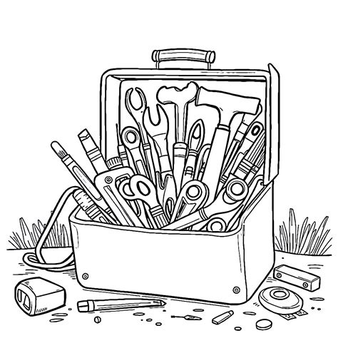 Best Toolbox Coloring Pages Free Printable Pdf