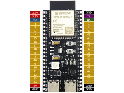 Esp32 S3 Board 8mb Flash 2mb Ram Usb Type C Pcb Antenna 99tech