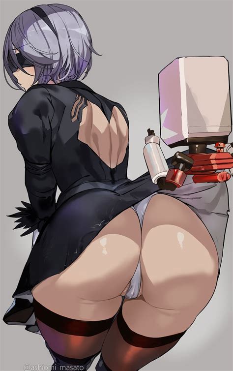 2b And Pod Nier And 1 More Drawn By Ashiomimasato Danbooru