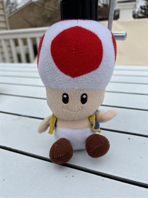 Toad Red Head Blue Vest Mario Party 5 Plush Toy Hudson Soft 2010