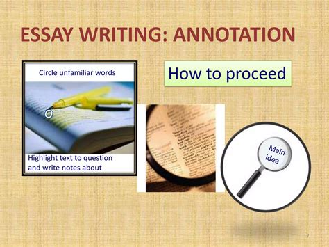 Essay Writing Annotation Pptx