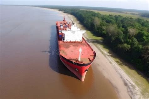 International Container Cargo Ship In The Ocean Neural Network Ai