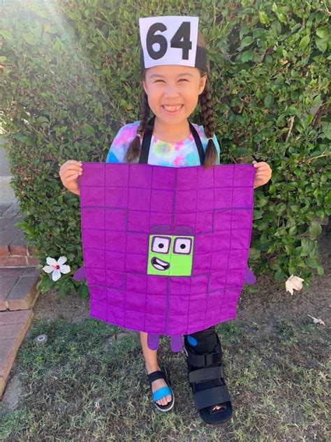Custom Numberblocks Character Costume Any Numberblock Etsy Uk