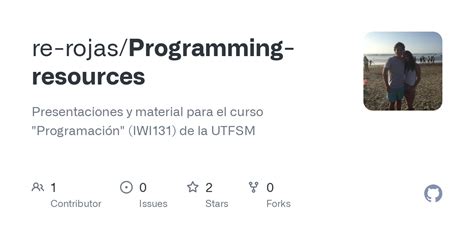 Github Re Rojasprogramming Resources Presentaciones Y Material Para El Curso Programación