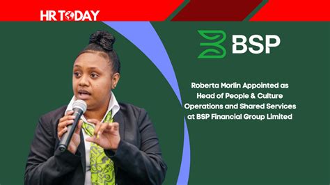 Roberta Morlin Appointed As Head Of People And Culture Operations And Shared Services At Bsp