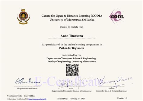 Python Learningjourney Skilldevelopment Universityofmoratuwa