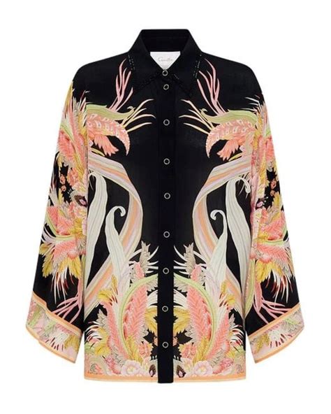Camilla Lady Of The Moon Shirt In Black Lyst Uk