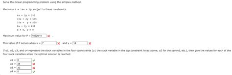 Solved Solve This Linear Programming Problem Using The Chegg