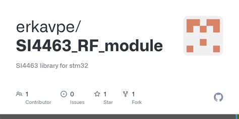 Github Erkavpe Si4463 Rf Module Si4463 Library For Stm32