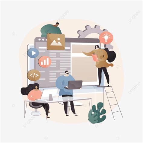 Software Development Team Vector Design Images Software Development Team Abstract Concept