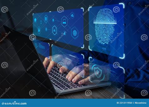 Fingerprint Scan For Secure Access To Protected Data Network With