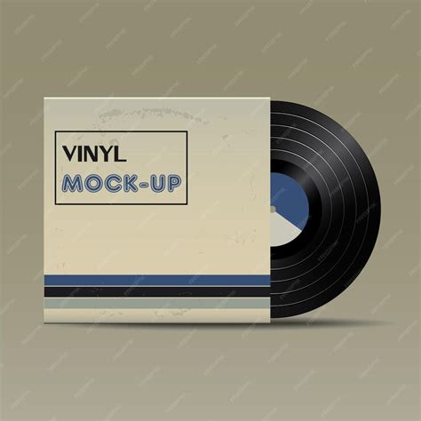 Premium Vector Realistic Vinyl Record With 1980039s Style Cover
