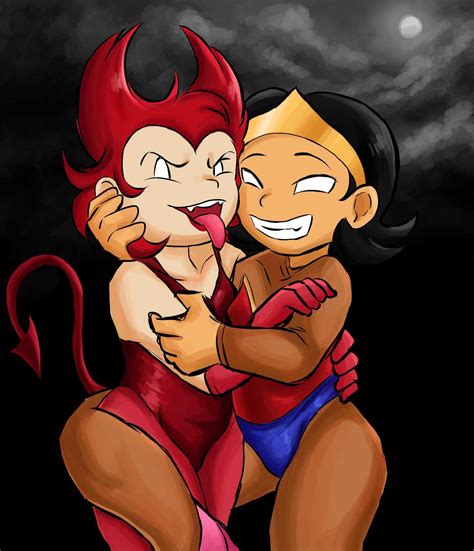 Rule 34 2girls Artist Request Black Hair Cassandra Newgrounds Devil