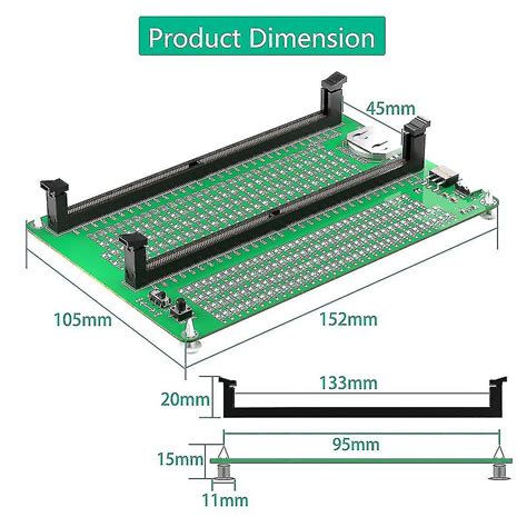 Ddr5 Rdimmudimm Memory Tester Ddr5 Memory Test Card With Led Indicators Compatible With Desktop