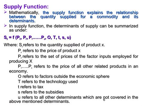 4 Supply Function Ppt 4 Supply Function Ppt
