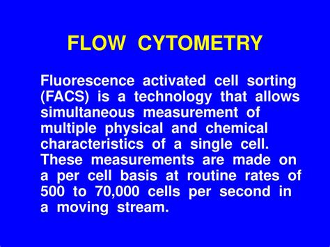 Ppt Pbs Flow Cytometry Laboratory Powerpoint Presentation Id
