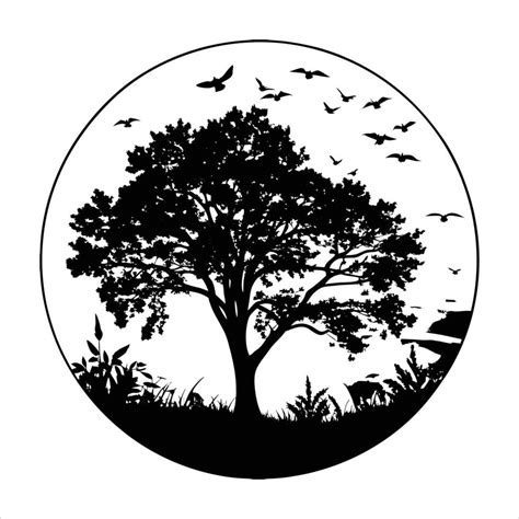 Tree Roots Circle Vector Art At Vecteezy