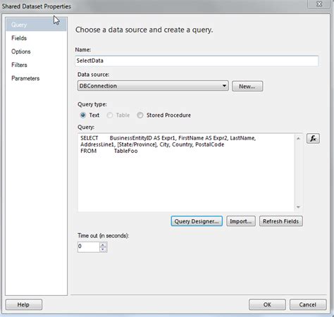 Ssrs 101 Creating Basic Report In Bidspart I Just A Thought
