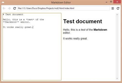 Node Webkit Nwjs Tutorial Creating A Markdown Editor Codeproject