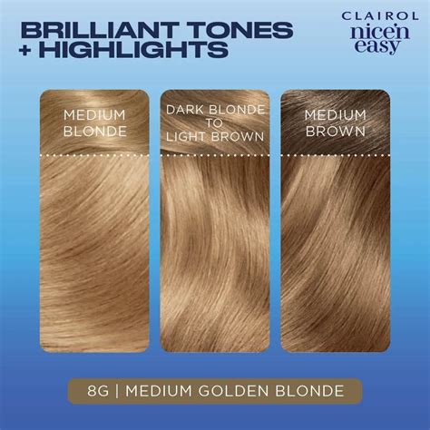 Nicen Easy Permanent Hair Dye 8g Medium Golden Blonde Clairol Us