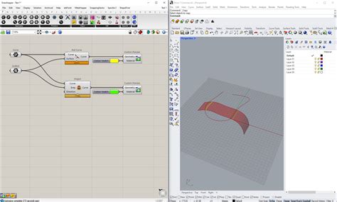 pull curve on a surface incomplete curve grasshopper mcneel forum