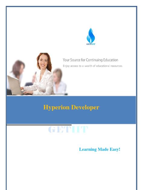 Hyperion Developer Learning Made Easy Pdf Databases Business